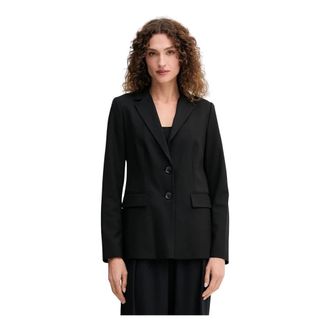 Benetton Blazer coupe ajust&eacute;e - Femme - Vestes - Noir - Taille: 36 FR