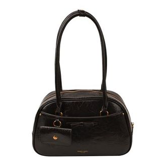 Generic Sac &agrave; bandouli&egrave;re Boston vintage en cuir synth&eacute;tique pour femme avec fermeture &eacute;clair pour l&eacute;cole, le travail, un usage quotidien, caf&eacute;, 12.01x7.48x4.