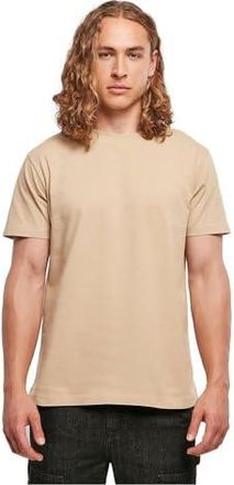 Build Your Brand T-Shirt Basique &agrave; col Rond en Coton pour Homme - Coupe Droite - Tailles XS &agrave; 5XL, Beige uni, M