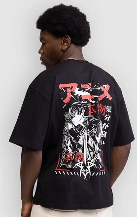 Redefined Rebel CCAnime Sword Oversized Fit T-Shirt black