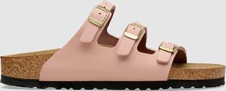 Birkenstock Sandales Florida Nubuck Leather Soft Pink