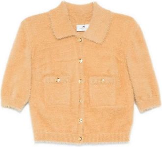 Elisabetta Franchi Rundhalspullover - Beige