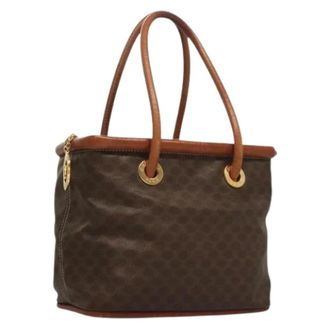 Celine Sac &agrave; main vintage en toile Pre-owned - Femme - Pre-owned - Brun - Taille: ONE Size