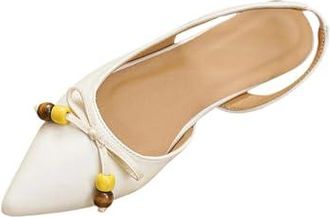 Generic Chaussures &agrave; bride arri&egrave;re pour femme - Bout pointu - Style d&eacute;contract&eacute; - Bout ferm&eacute; - Couleur unie - &Eacute;l&eacute;gantes - Confortables - L&eacute;g&egrave;res - &Eacute;l&eacute;gantes -