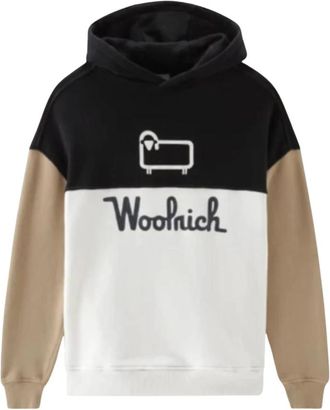 Woolrich Homme, Sweatshirts et sweats &agrave; capuche, Multicolore, Taille: S Color Block Sweat &agrave; capuche