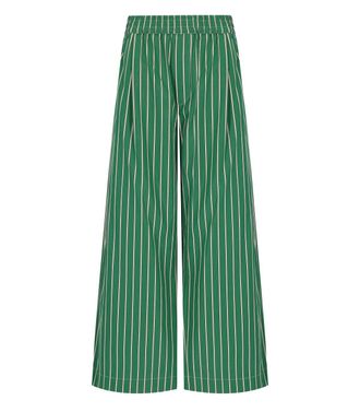 Weekend by Max Mara PANTALON &Agrave; RAYURES CRESTA VERT BLANC MAX MARA WEEKEND