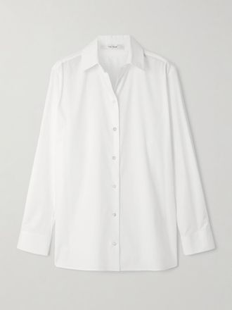 The Row Sisilia Hemd Aus Baumwollpopeline - Wei&szlig;