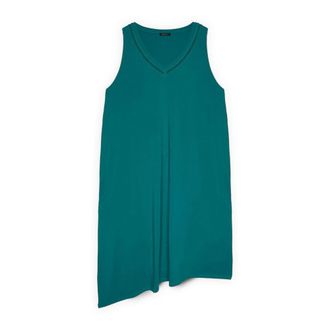 Fiorella Rubino Femme, Robes, Vert, Taille: 40 FR Robe mi-longue &agrave; encolure en V et empi&egrave;cement perfor&eacute;
