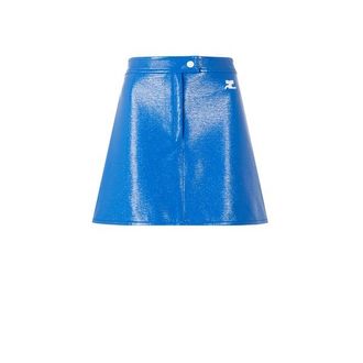 Courr&egrave;ges Minijupe R&eacute;&eacute;dition en vinyle