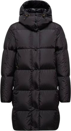 Moncler Femme, Manteaux, Noir, Taille: 40 FR Doudoune matelass&eacute;e &agrave; capuche