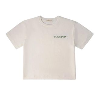 Malababa Femme, Tops, Blanc, Taille: 38/40 FR Sac brodé