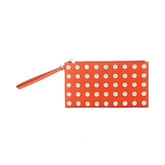 Michael Kors Femme, Sacs, Orange, Taille: ONE Size Leather Clutch Bag