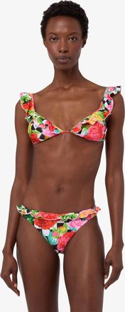 Moschino Top bikini triangle en lycra imprim&eacute; - Multicoloured