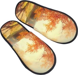 Generic Chaussons Scène Anti Odeur Chaussons Maison Doux Pantoufles En Coton Pour Hôtels Chambre La Maison M