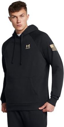 Under Armour Sweat à capuche drapeau de la liberté pour homme, (001) Noir/sable du désert, X-Large