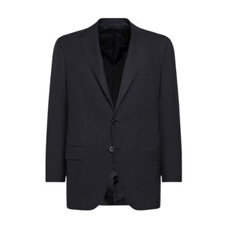 Kiton Schwarze Wolljacke Blue Diamond Kollektion - - Jackets - Herren - Schwarzk - L