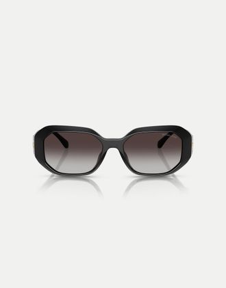 Michael Kors Siesta key lunettes de soleil asym&eacute;triques &agrave; verres gris en noir