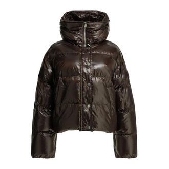 Pinko Pinko, Femme, Vestes, Brun, Taille: 40 FR Impasto Down Jacket
