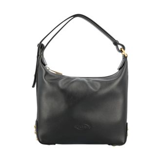 Tod's Leder-Mini-Tasche mit Metalldetails - - Bags - unisex - Schwarzk - ONE SIZE