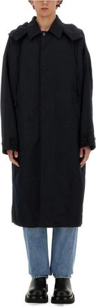 Bottega Veneta Homme, Manteaux, Bleu, Taille: S Longline Relaxed Fit Trench Coat