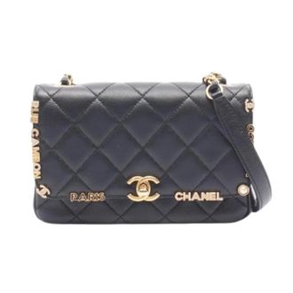 Chanel Pre-owned Leder Schultertasche - - Pre-owned - Damen - Schwarzk - ONE SIZE
