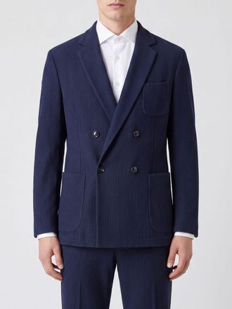 Giorgio Armani Blazer crois&eacute; en m&eacute;lange de viscose avec poches plaqu&eacute;es