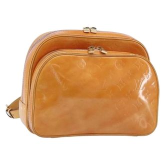 Louis Vuitton Sac &agrave; dos en cuir verni rose Marshmallow Pre-owned - Femme - Pre-owned - Orange - Taille: ONE Size