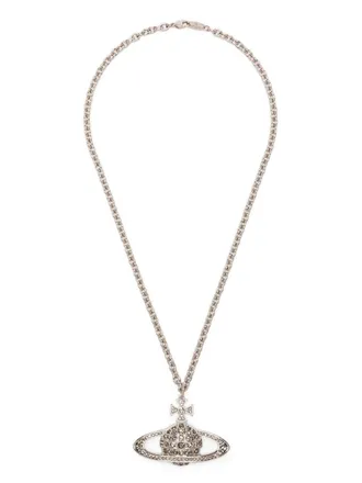 Vivienne Westwood collier Man Bas Relief Orb - Argent