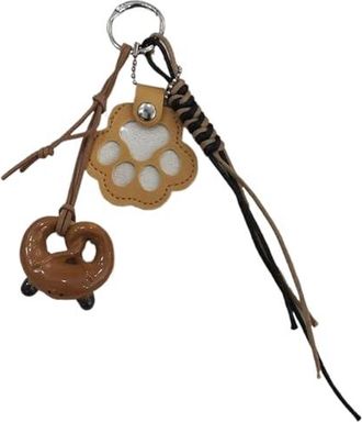 Generic Porte-clés souvenir en forme de patte de chat - Porte-clés souvenir léger pour souvenirs de vie, famille, chaton, jaune, Refer to description