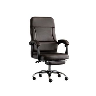 Generic Ergonomischer B&uuml;rostuhl, h&ouml;henverstellbarer Computerstuhl, mit Pedalen, kann 150 kg tragen, geeignet for das Heimb&uuml;ro(Brown)