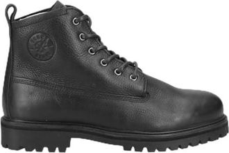 Blackstone Bottines OM62 pour homme en cuir lisse noir, Noir, 40 EU