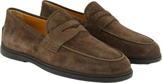 Tod's Homme, Chaussures, Brun, Taille: 40 EU Mocassin Cuir Velours