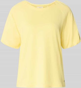 Fynch-Hatton Regular Fit T-Shirt mit Viskose-Anteil Modell Ruffel