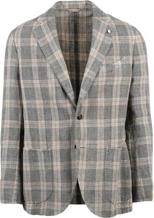 L.B.M. 1911 L.b.m. 1911, Homme, Vestes, Gris, Taille: L Giacca Stondata