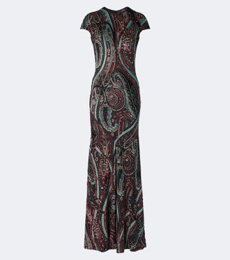 Etro Robe aus Samt