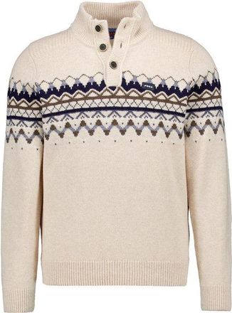 N.Z.A. Herren Pullover beige Wolle unifarben
