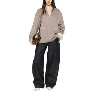 Carven Shirt 6262K21015 - - Blouses & Shirts - Damen - Beige - 2XS