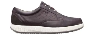 Joya Boston Dark Brown, Herren Sneaker aus weichem Leder und Glattlederfutter, Dunkelbraun, 46 1/3