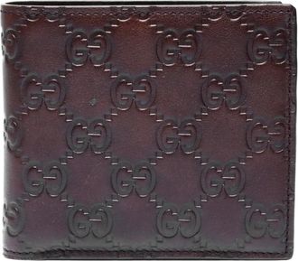 Gucci portefeuille à motif GG Shima (années 2000) - Marron