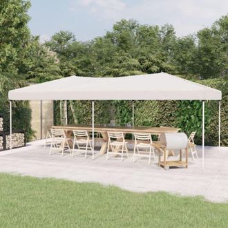 vidaXL Tente de r&eacute;ception pliable Blanc 3x6 m Vidaxl