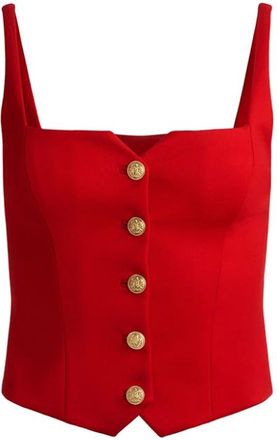 Alice & Olivia Femme, Tops, Rouge, Taille: 34 FR Kelcey Vest