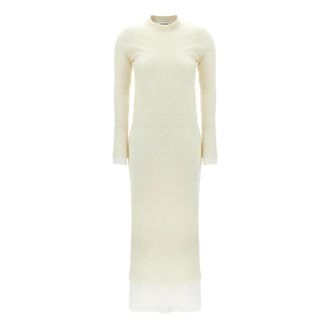 Jil Sander Kleid mit Unterrock - - Dresses - Damen - Wei&szlig; - XS