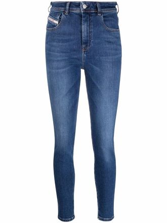 Diesel Slandy Jeans mit hohem Bund - Blau