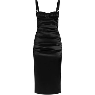 Dolce & Gabbana Schwarze Kleider f&uuml;r Frauen - - Dresses - Damen - Schwarzk - XL