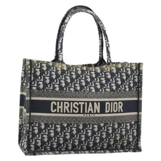 Dior Pre-owned Trotter Canvas Tote Bag - - Pre-owned - Damen - Blau - ONE SIZE