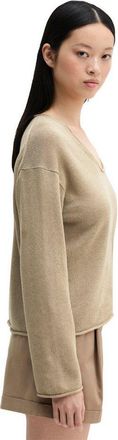 Marc O'Polo Strickpullover aus Organic Cotton-Leinen-Mix