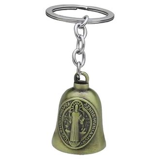 Generic Gremlin Bell, cloche de moto - Monter J&eacute;sus Gremlin Bell - Accessoires cr&eacute;atifs de cloche de moto pour la, cloche de porte-cl&eacute;s de chance d&eacute;quitation 