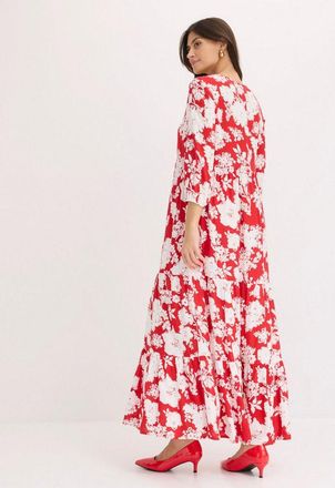 Bonprix Maxikleid f&uuml;r Fr&uuml;hling und Sommer, aus Viskose, ausgestellte Passform