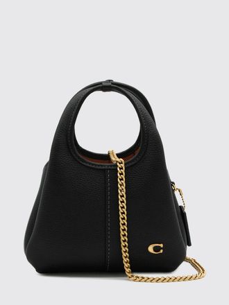 Coach Lana Mini-Handtasche aus genarbtem Leder mit Monogramm und Schultergurt
