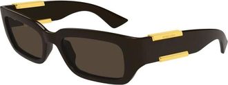 Bottega Veneta unisex, Accessoires, Noir, Taille: 53 MM Bv1406S Lunettes de soleil